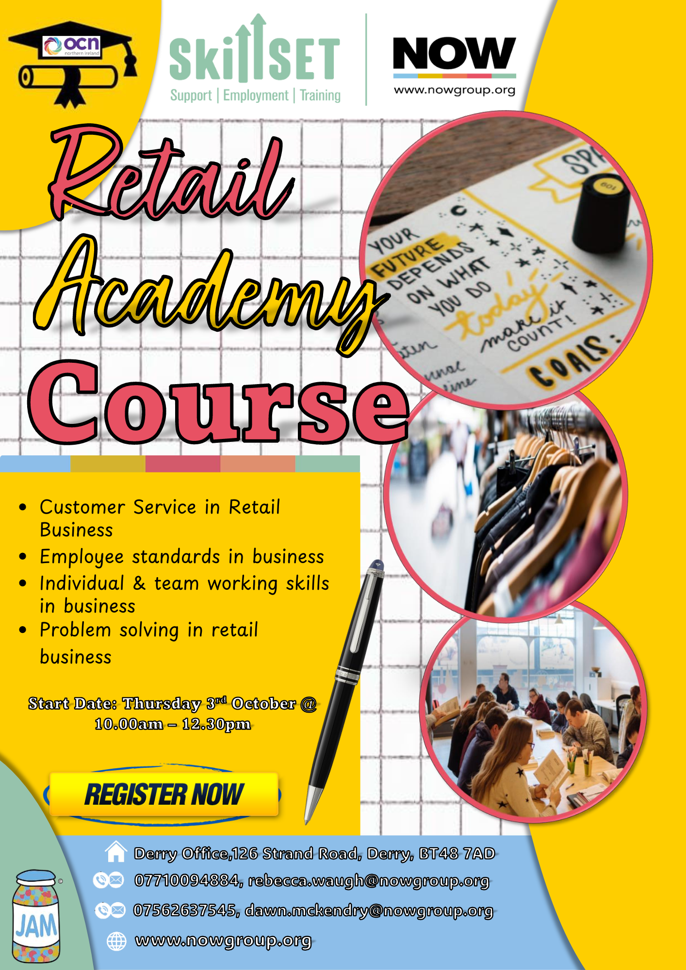 Retail Academy Course with Now Group – Lisnagelvin